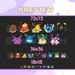 Derpy Eevee Evolution Sub/bit Badges | Badly Drawn Pokemon Twitch ...