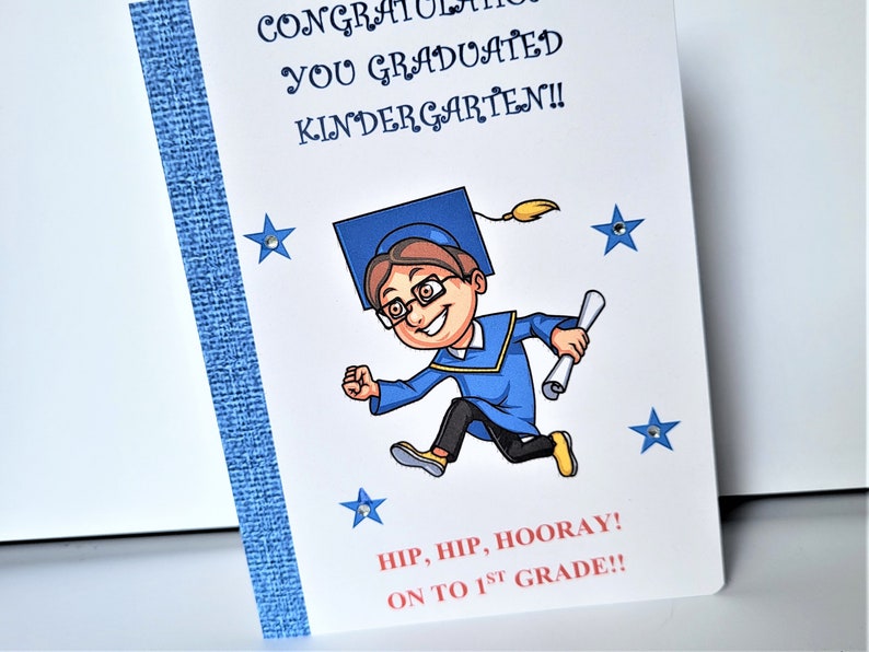 Kindergarten Graduation Card 6.25 X 4.50 - Etsy