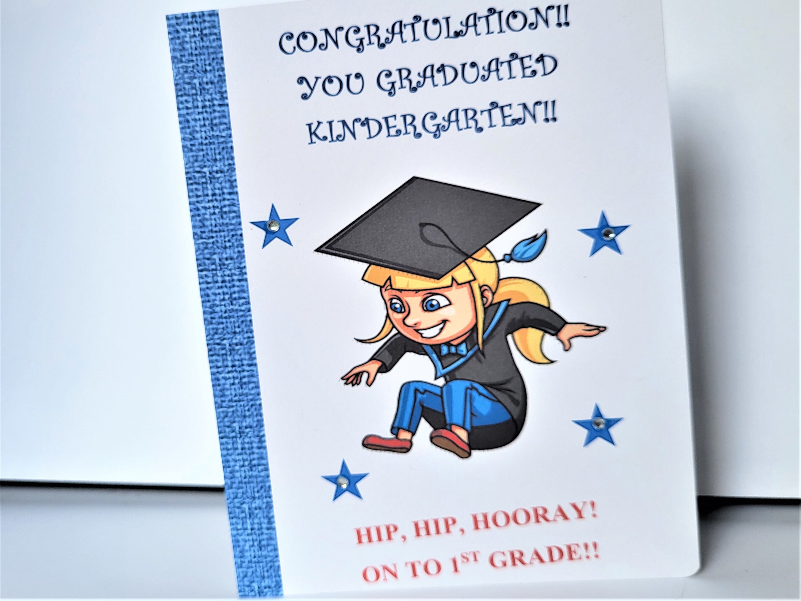 Kindergarten Graduation Card 6.25 X 4.50 - Etsy