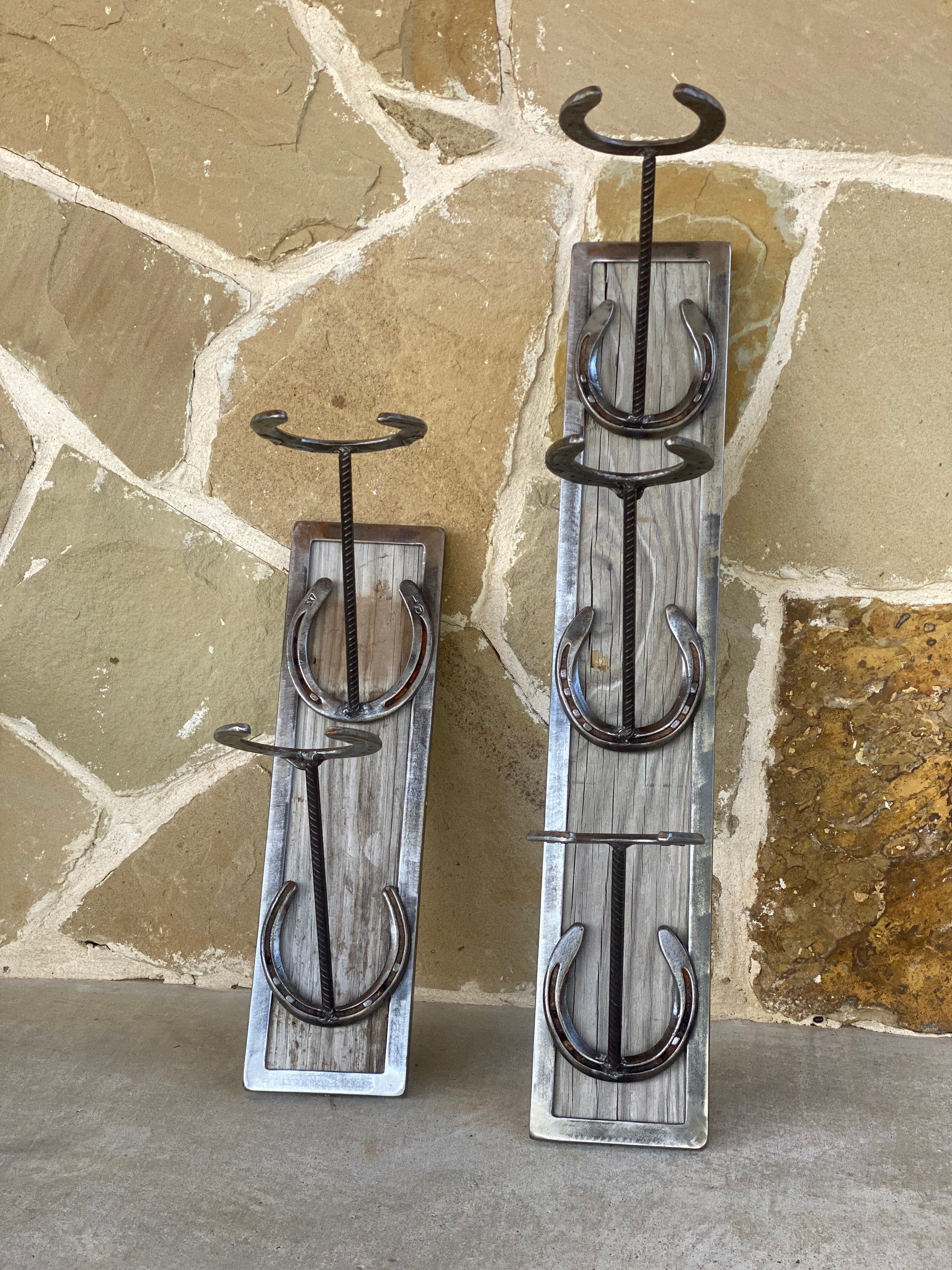 HORSESHOE HAT RACK/ 3 Hat - Etsy