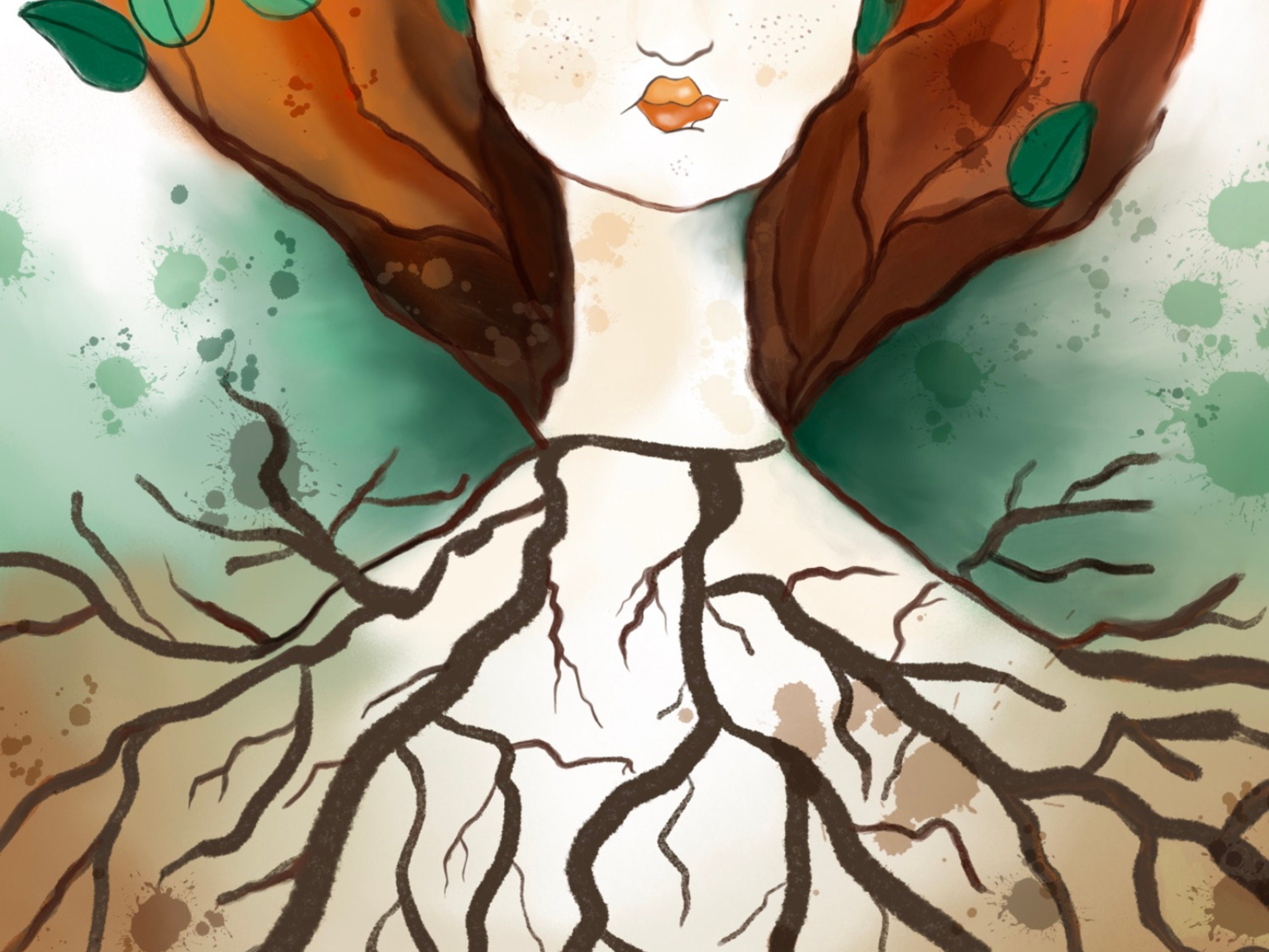 Mother Earth Printable Artwork Greek Goddess Gaia Nature - Etsy