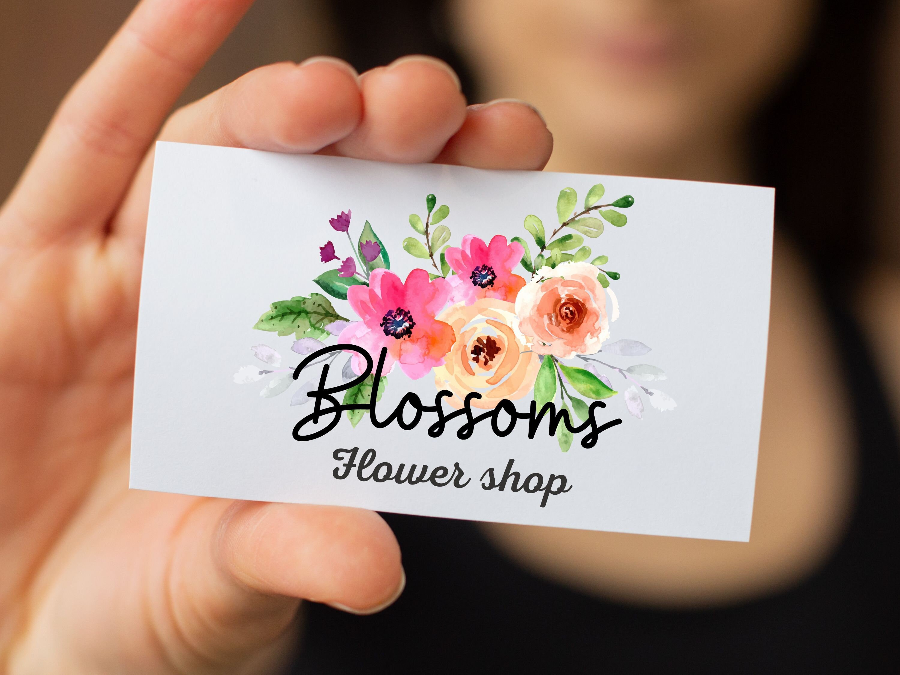 Floral Logo Design: Premade Flower Shop Branding (SVG, PNG, PDF) - Etsy