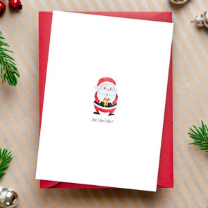 Ho Ho Ho Santa Christmas Greeting Card, DIY Print at Home Xmas Card ...