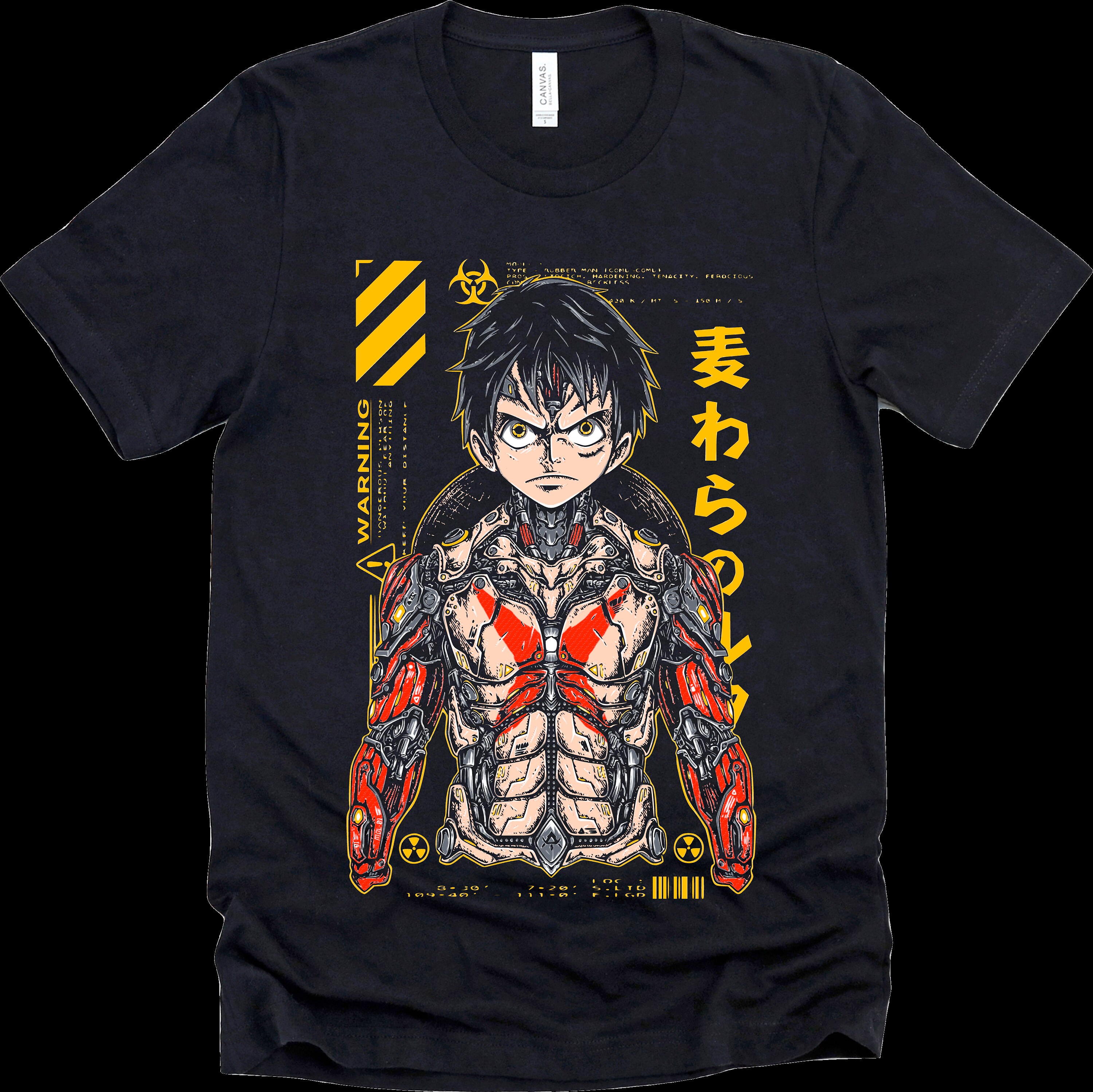 LUFFY MECHA anime Tee - Etsy