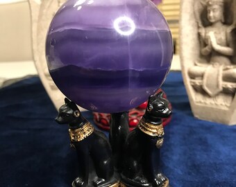 Crystal Sphere Cat Stand - Etsy