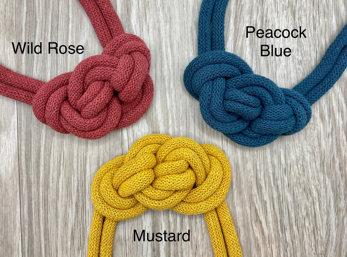 Necklace. Macrame Knot Necklace. Statement Necklace. Macramé. - Etsy UK