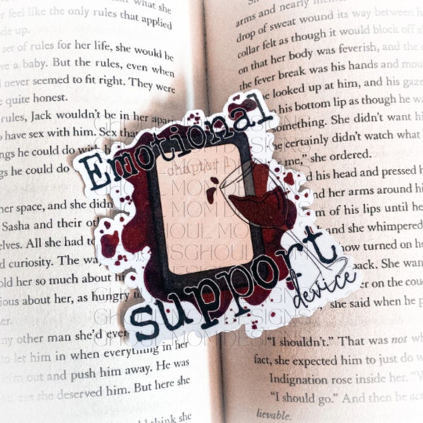 Emotional Support Kindle Book Stickers - Etsy