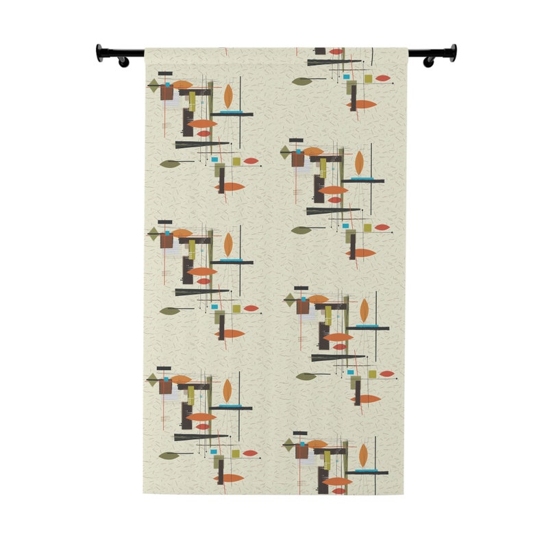 MCM Inspired Window Curtains 1 Piece - Etsy