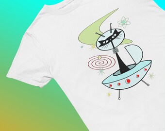 Atomic Cat Shirt Men - Etsy