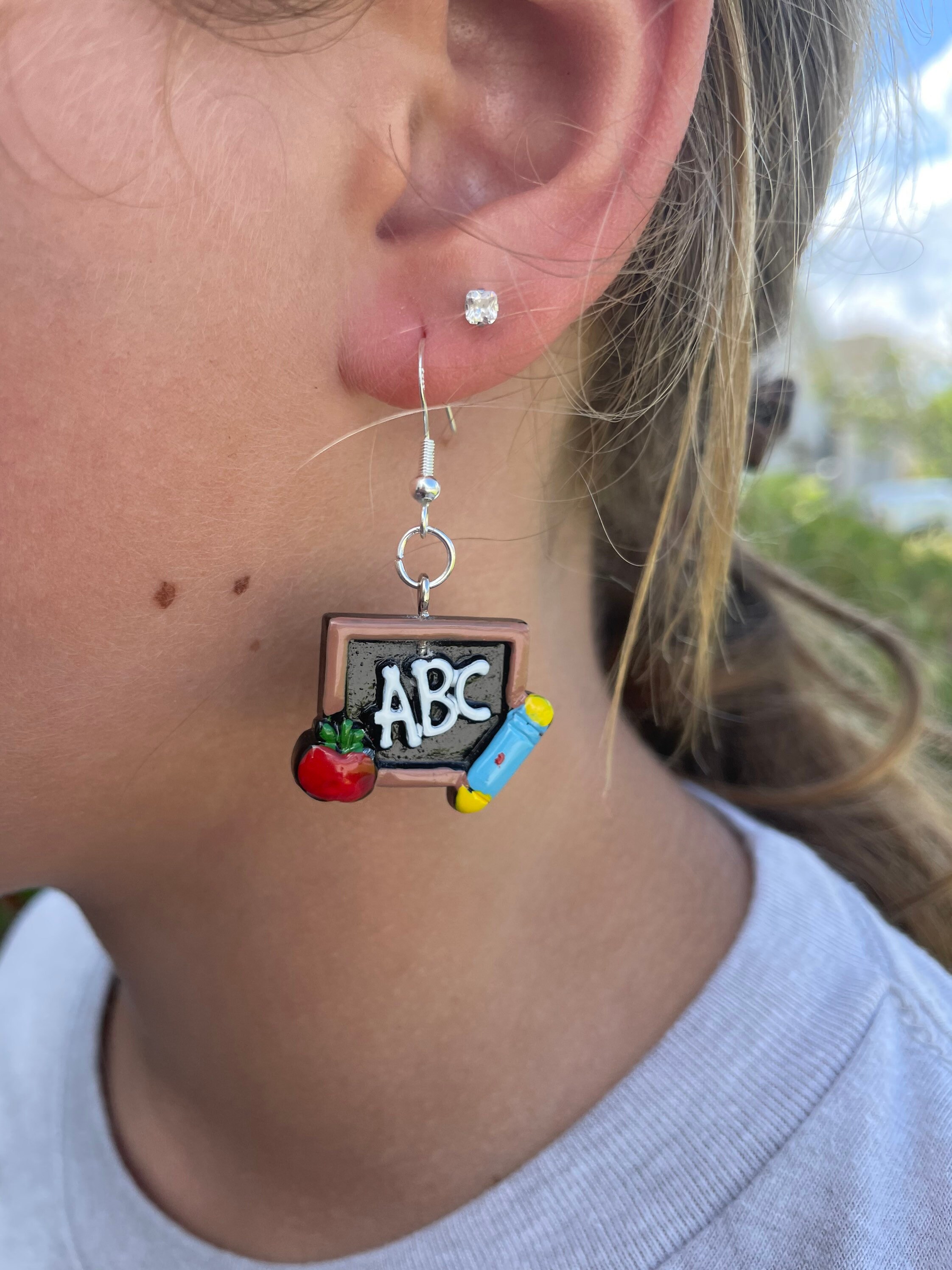 School Earrings Teacher Gift Earrings - Etsy