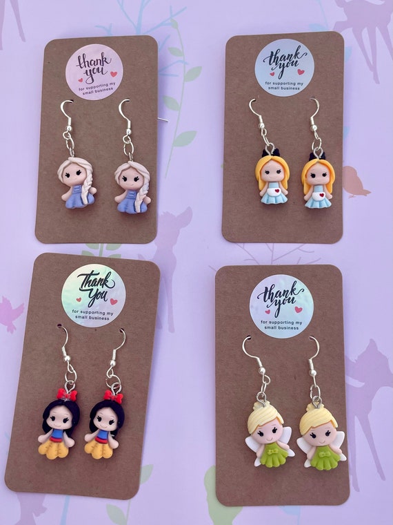 Disney Princess Dangle Earrings Snow White Princess Queen - Etsy