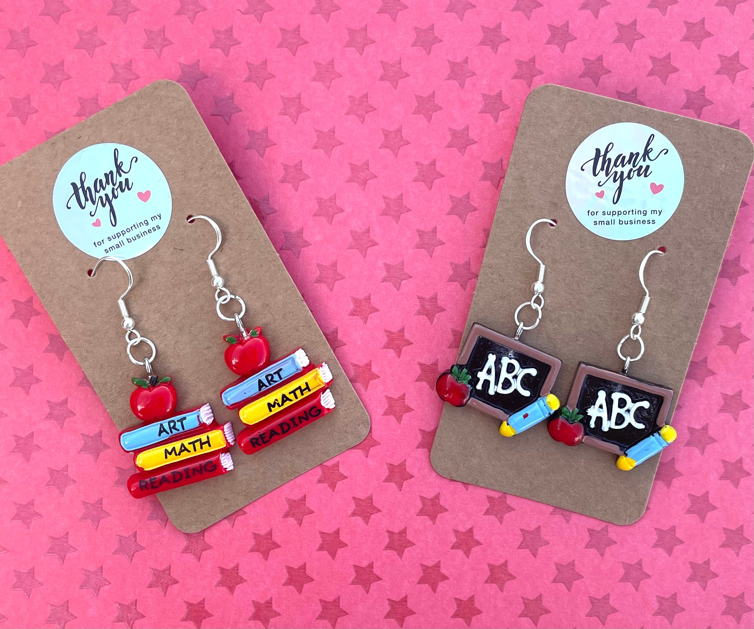 School Earrings Teacher Gift Earrings - Etsy