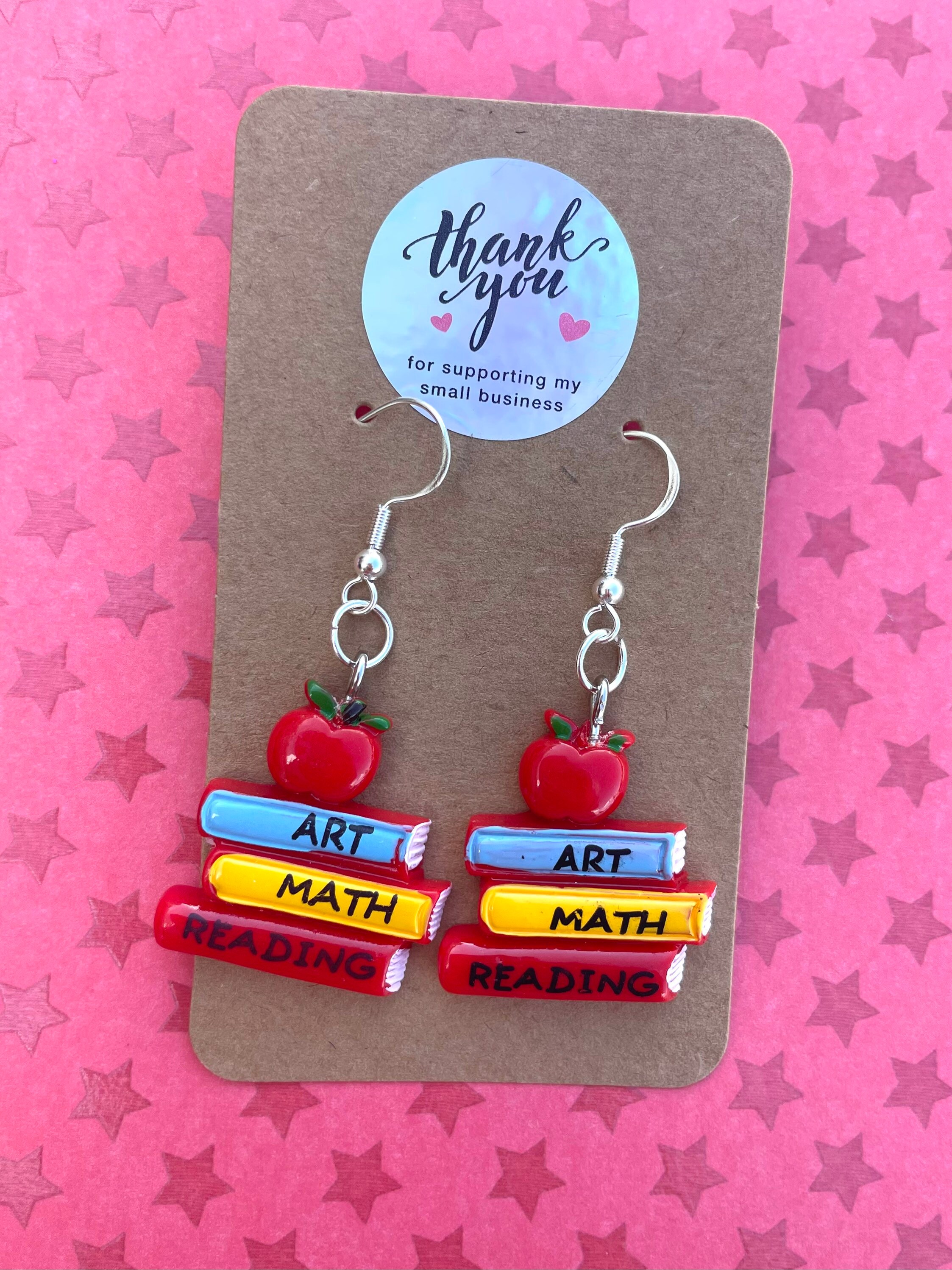 School Earrings Teacher Gift Earrings - Etsy