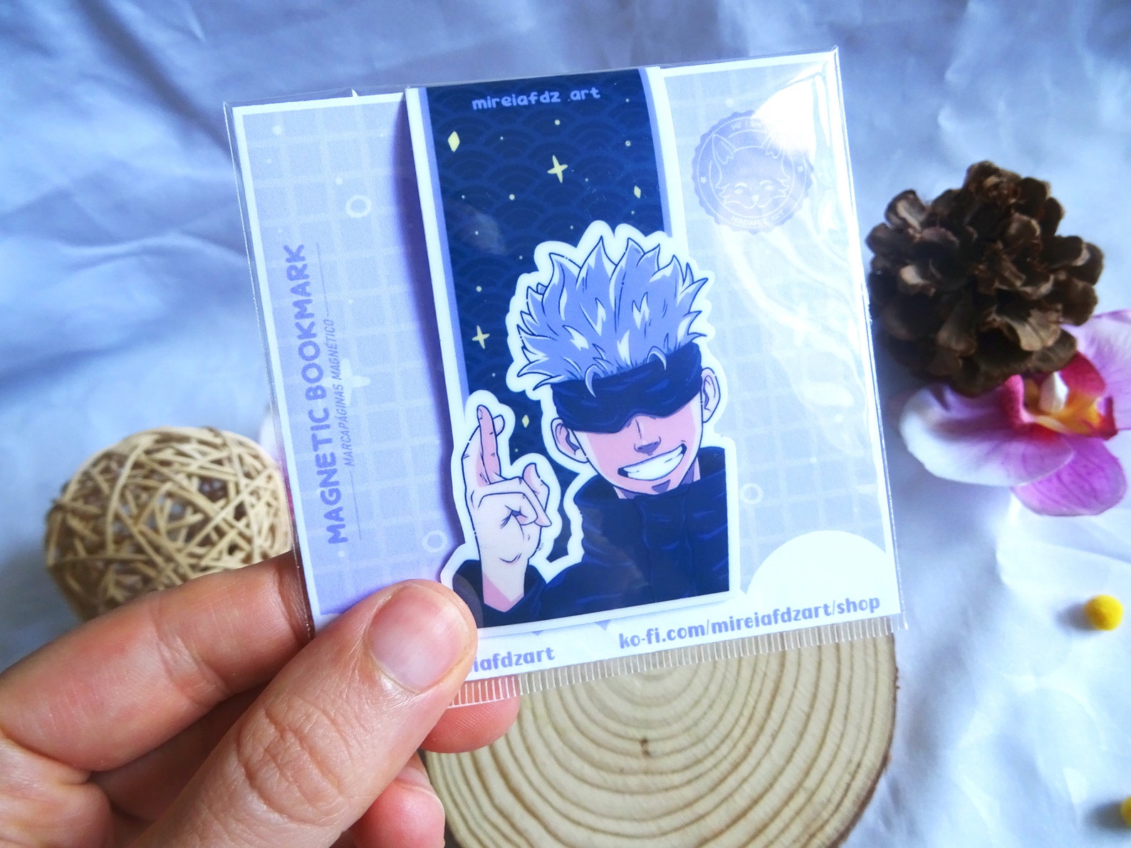 Geto and Gojo Magnetic Bookmark, Satosugu Bookmark, Sorceror With Eye ...