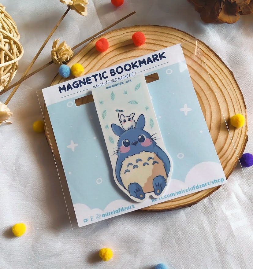 Totoro Magnetic Bookmark: Ghibli Anime Book Lover Gift - Etsy UK