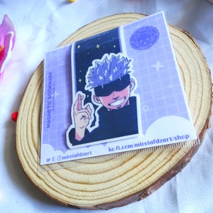 Geto and Gojo Magnetic Bookmark, Satosugu Bookmark, Sorceror With Eye ...