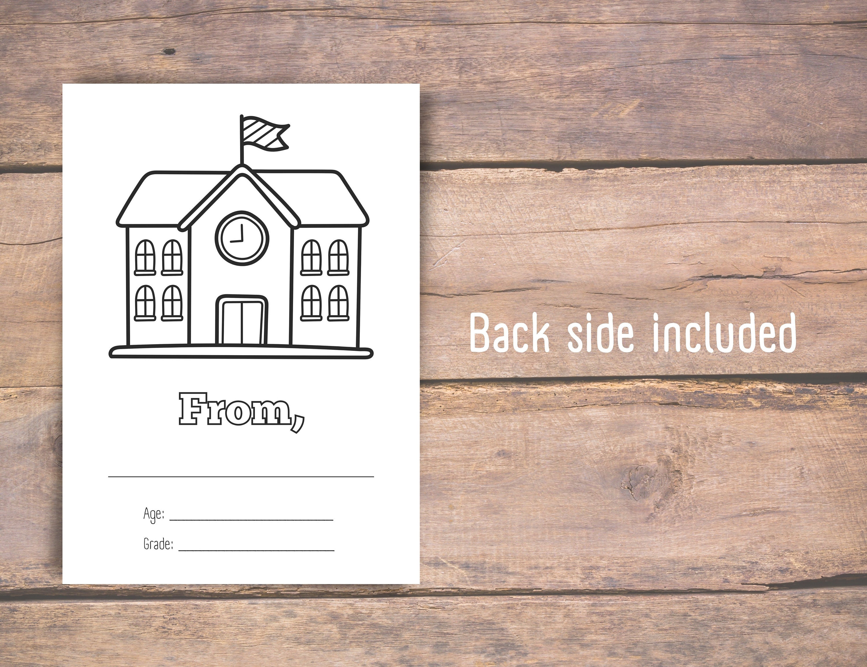 Printable Colourable Card for Educational Assistant Fill in the Blank ...