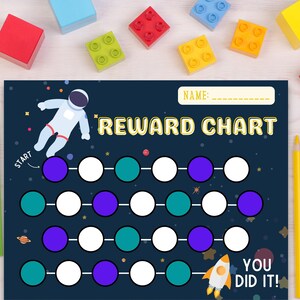 Space Reward Chart | Astronaut Kids Award Chart | Behaviour Chart ...