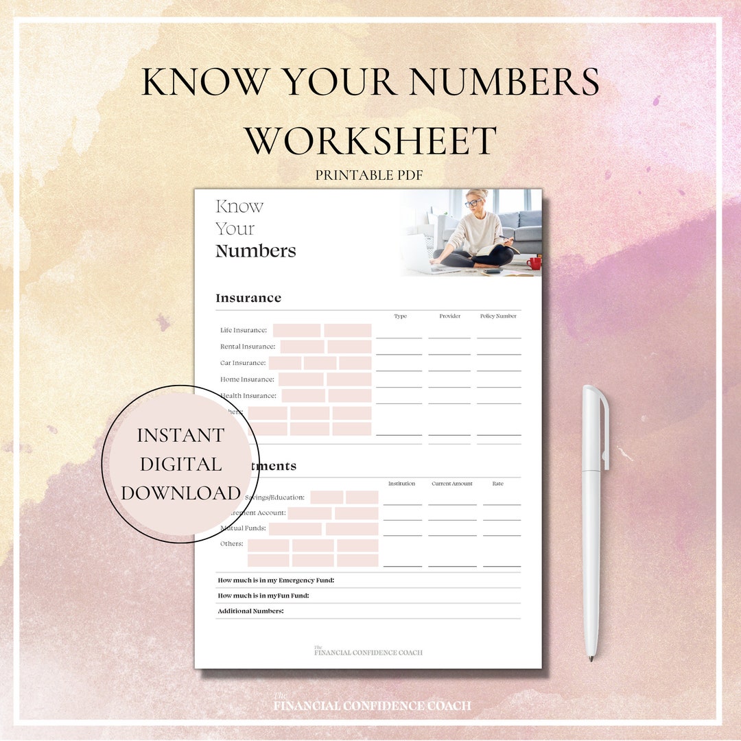 Know Your Financial Numbers, Know Your Finances, Financial Situation ...