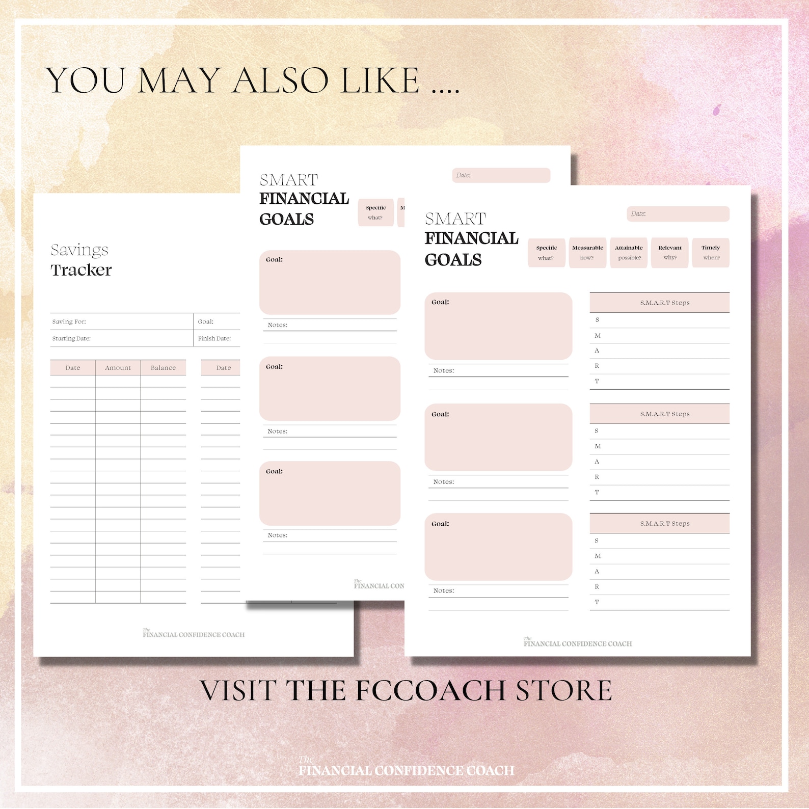 SMART Goals, SMART Goals Worksheet, SMART Goals Template, Goals Pdf ...