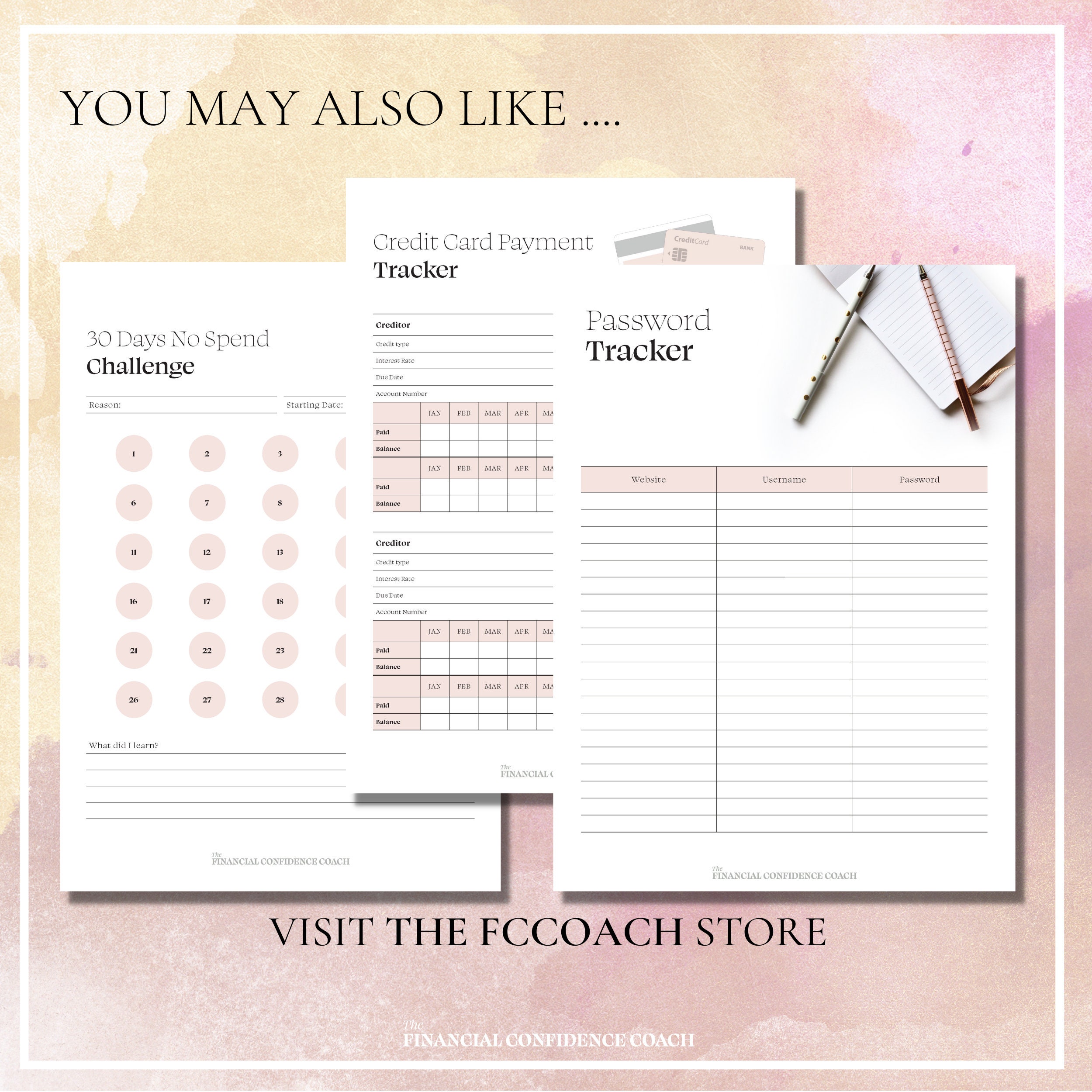 No Spend Challenge, No Spend Tracker, Printable Savings Spreadsheet ...