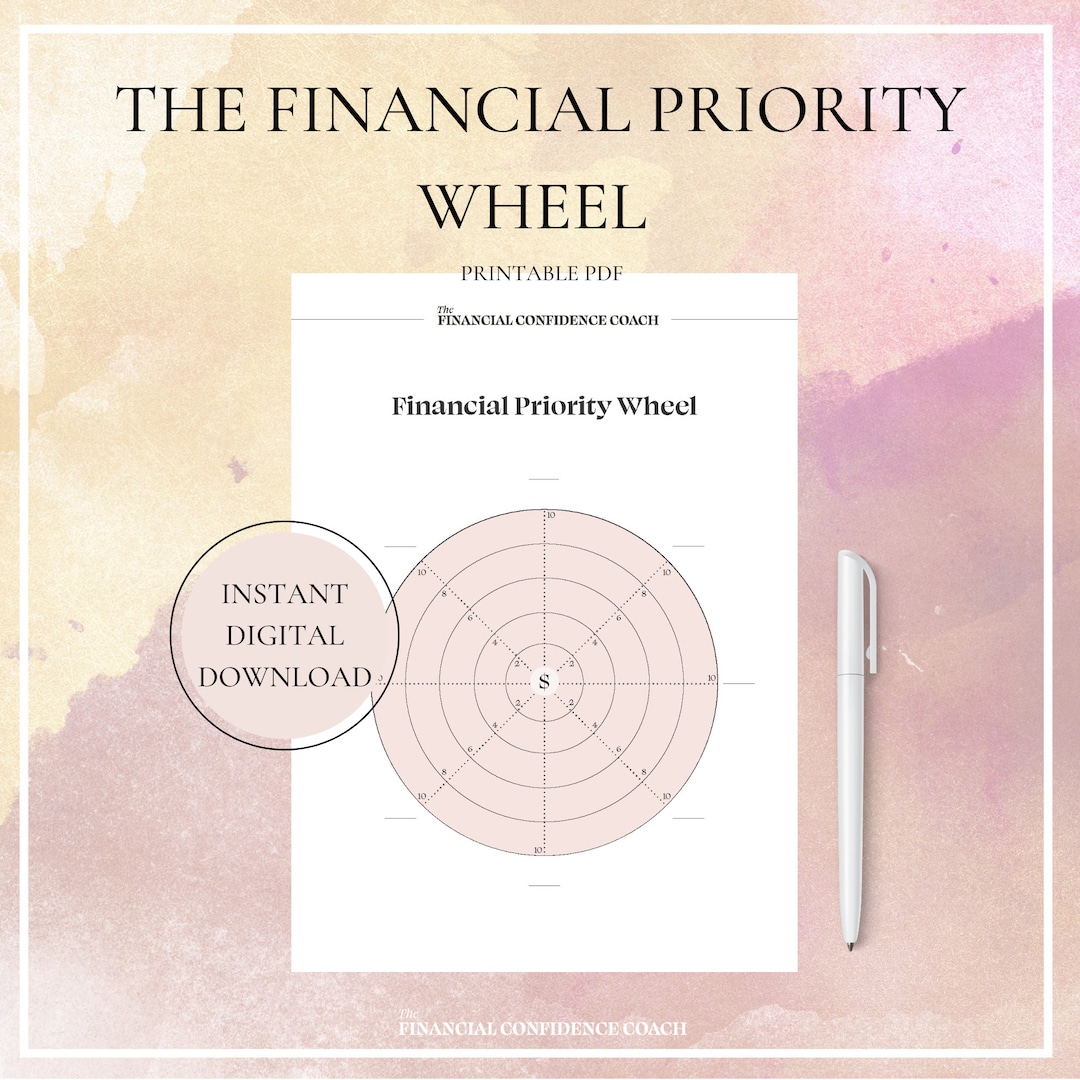 Budget Planning Template, the Financial Priority Wheel, Finance Planner ...