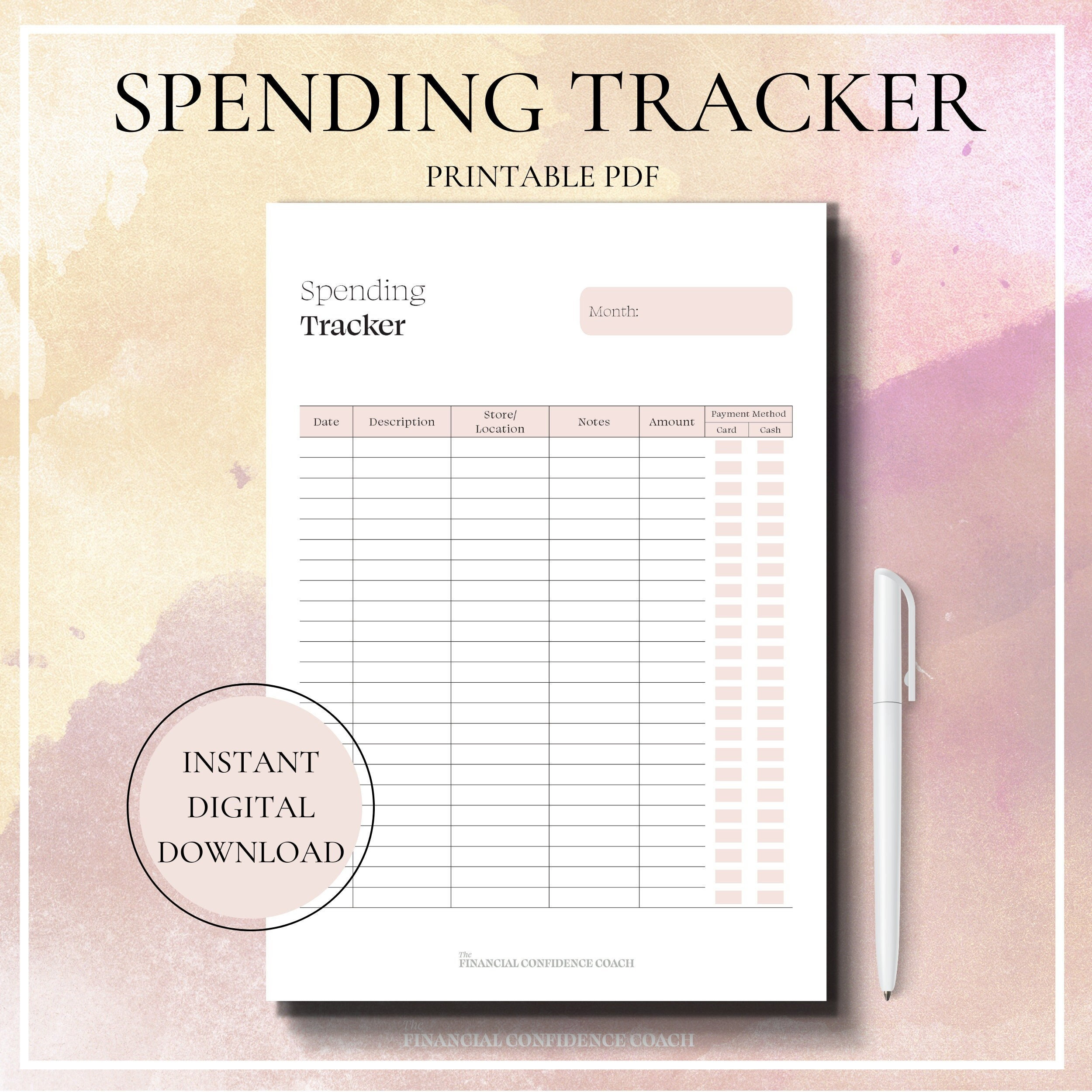 Spending Tracker, Spending Planner, Budget Planner, Expense Tracker ...