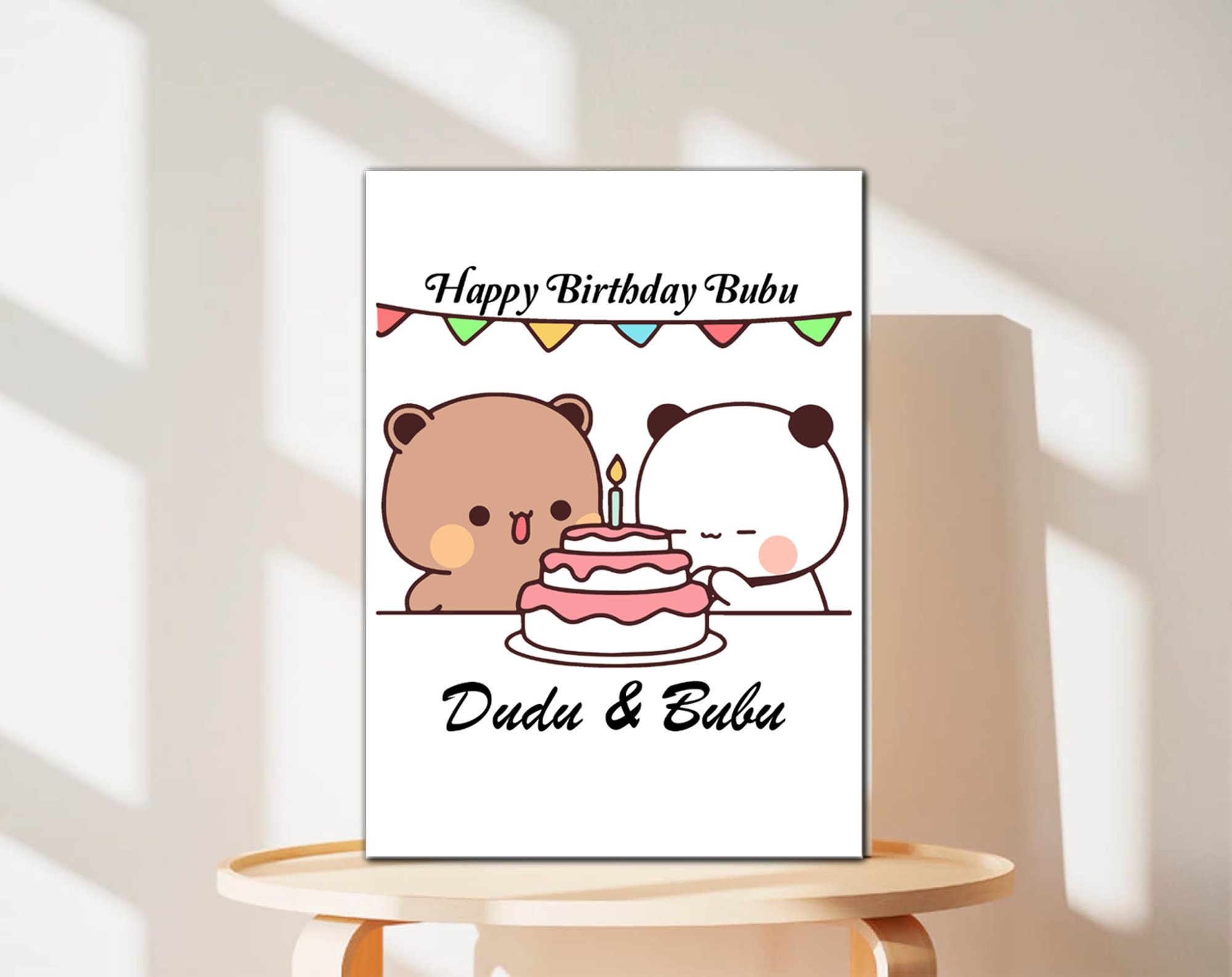Bubu Dudu Feliz cumpleaños Bubu Nombre personalizado Póster de - Etsy ...