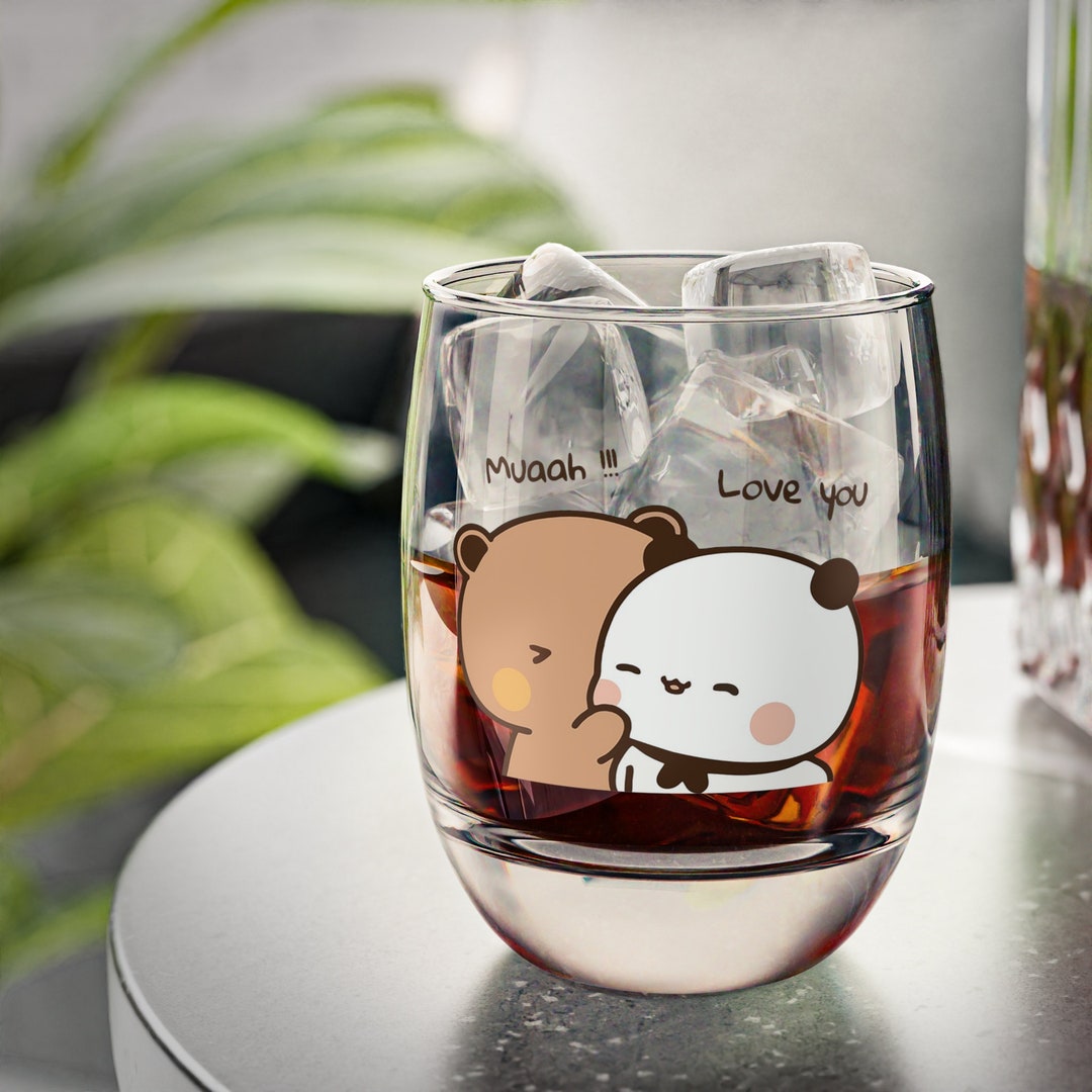 Panda Bear Bubu Dudu Muah Love You Whisky Glass - Etsy