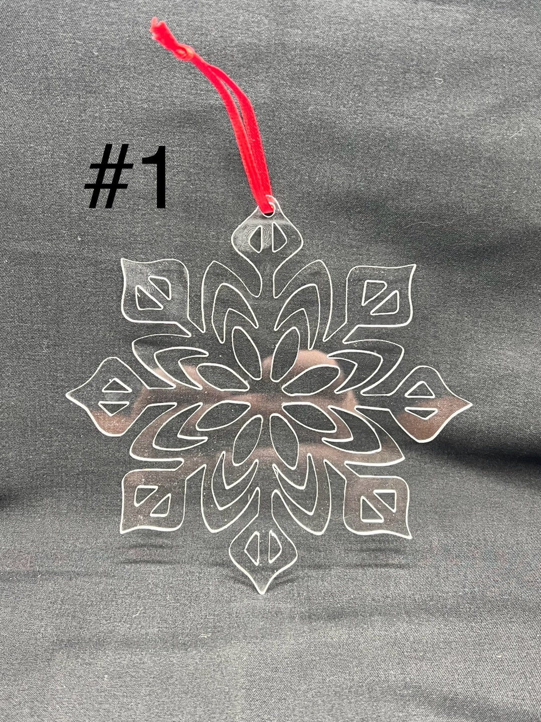 Snowflake Christmas Tree Ornaments - Etsy