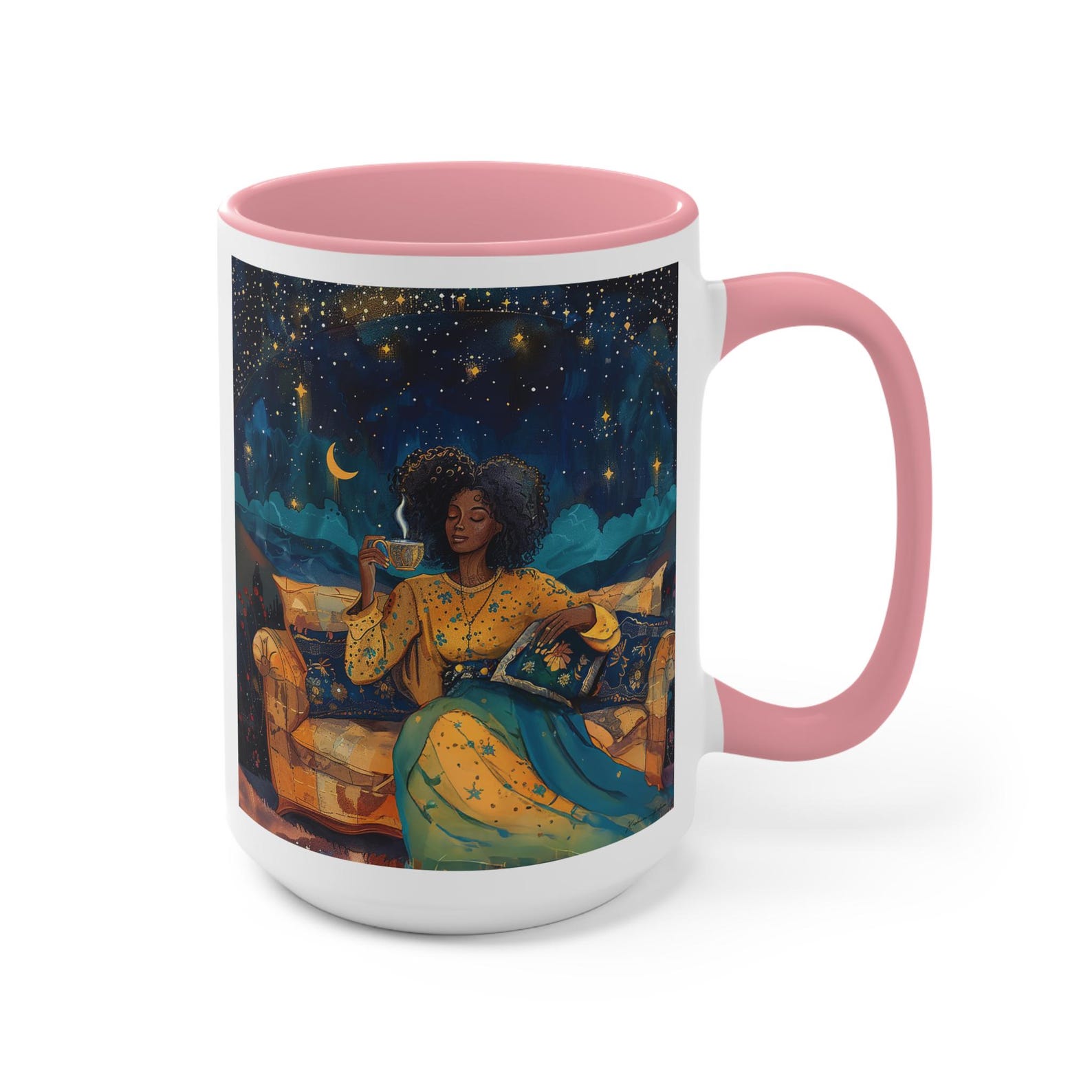 Starry Tea Time Accent Mug - Etsy