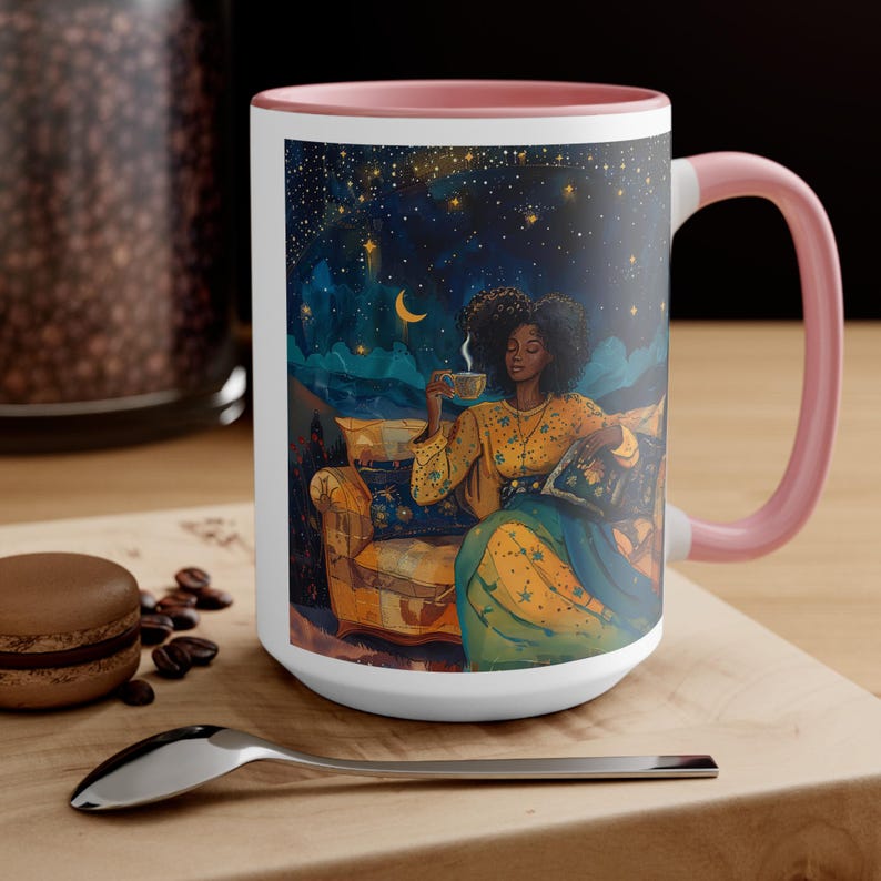 Starry Tea Time Accent Mug - Etsy