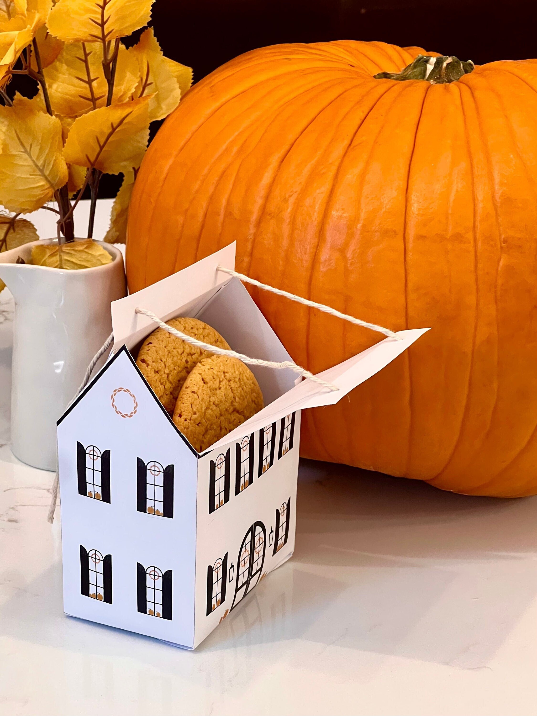 Fall Cookie Box Decor Digital Download Printable House Treat Box ...