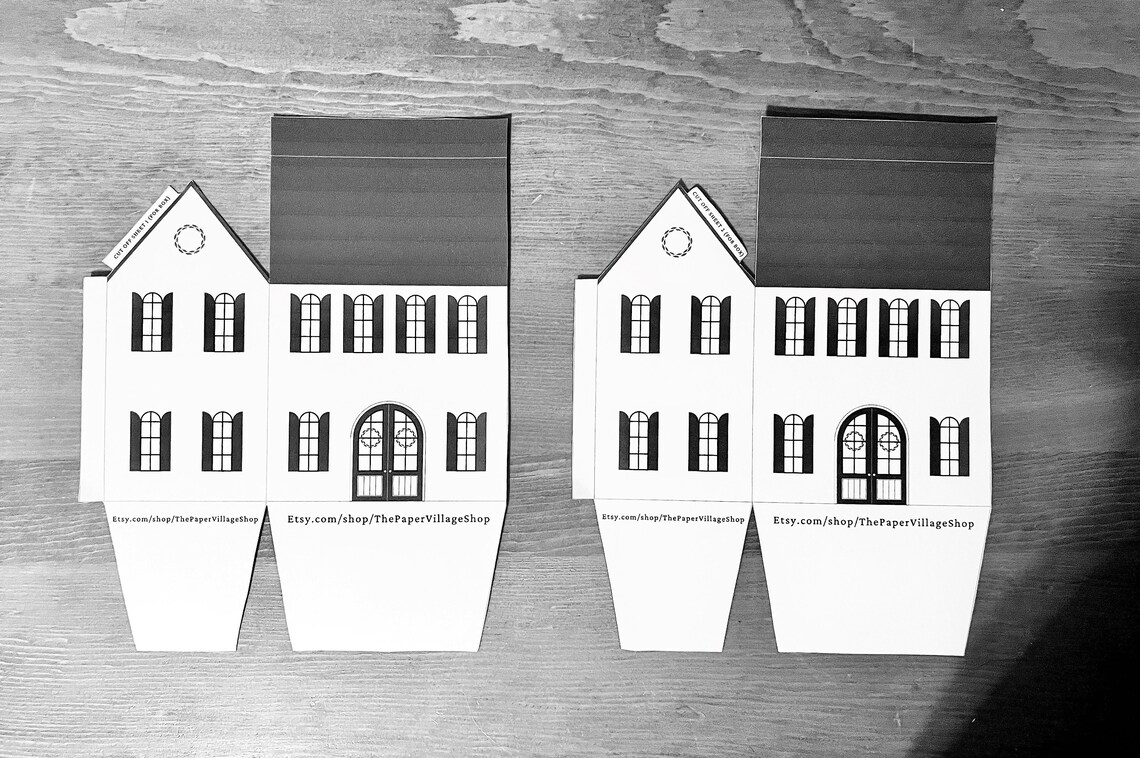 Farmhouse Printable Gift Box Paper House Housewarming Home Realtor Gift ...
