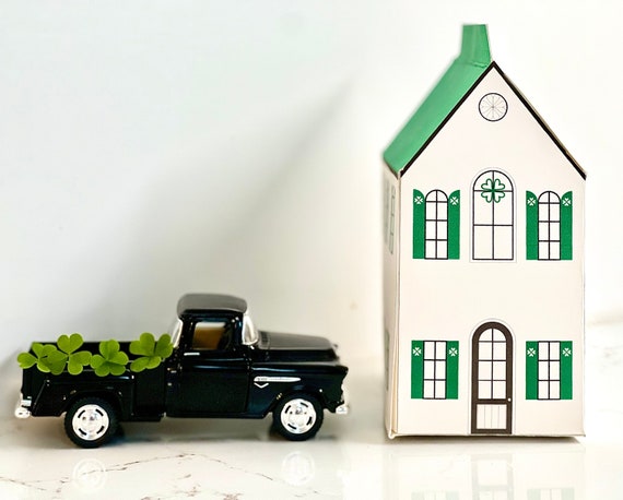 Printable Green House DIGITAL FILE St. Patrick's Craft - Etsy
