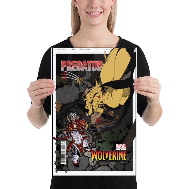 Predator Vs Wolverine Comic Cover Mock Up - Etsy