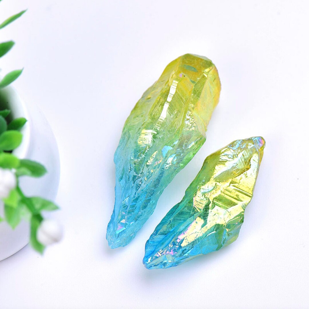 Raw Gemstone Fish Tank Aquarium Home Decor Natural Crystal Raw Healing ...