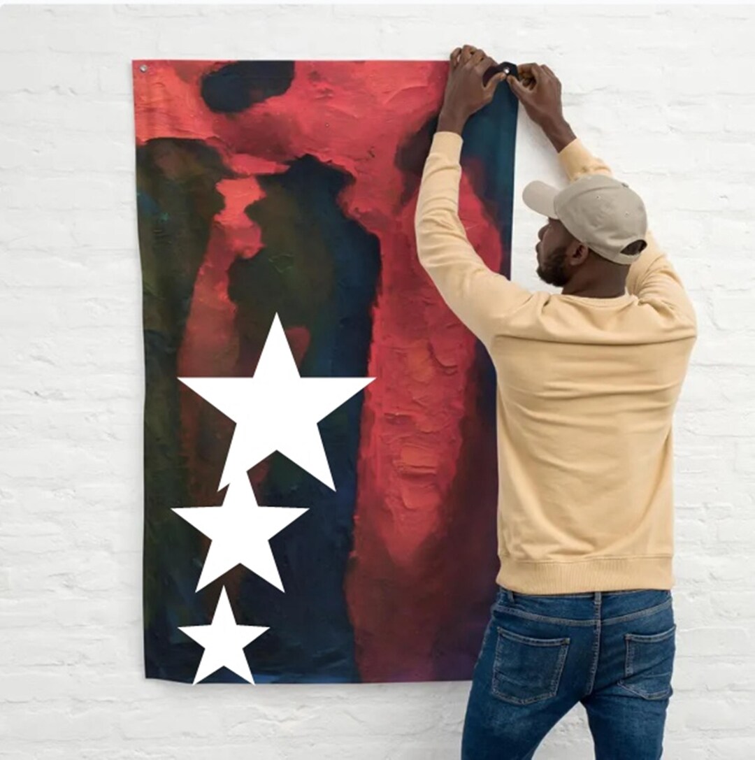 BLACK & PROUD Flag Male Erotic Art Wall Art Print Poster Buff Alpha ...