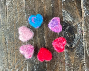 Felt Hearts Felted Hearts Felt Hearts Assorted Colours - Etsy