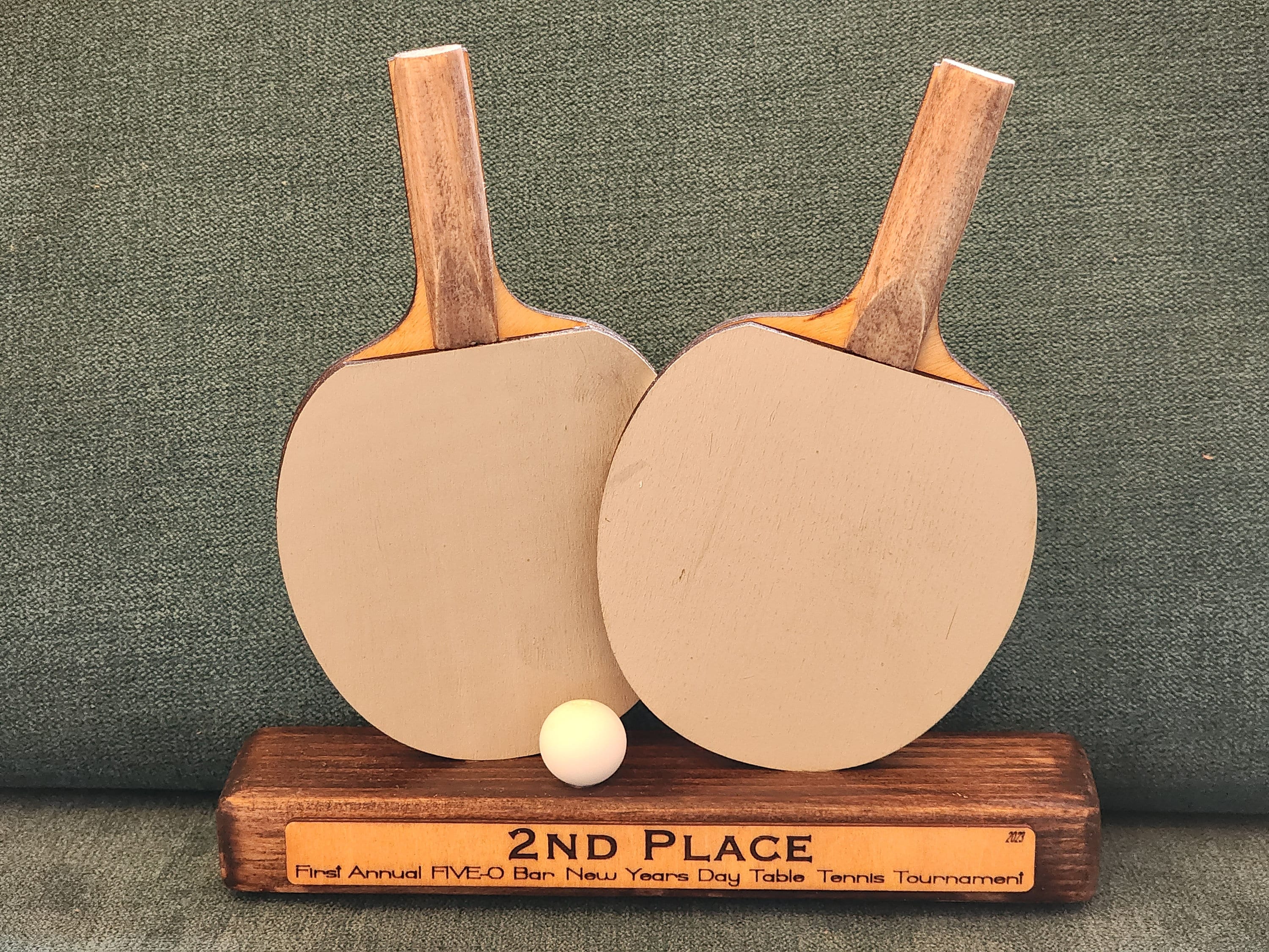Trophy Set for Table Tennis/ping Pong (custom Text for Your Tournament ...
