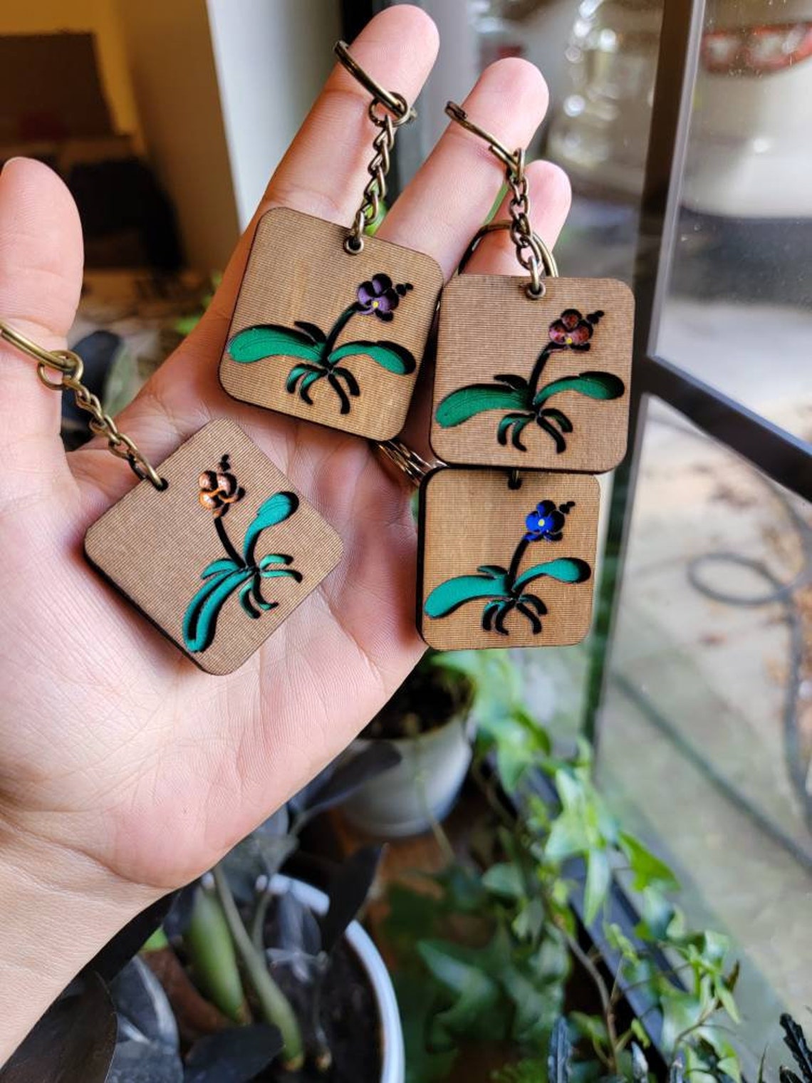 Custom Laser Engraved Wood Keychains - Etsy