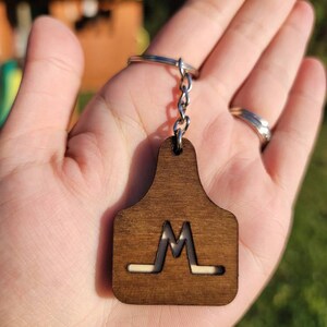 Personalized Cattle Brand Keychain - Etsy