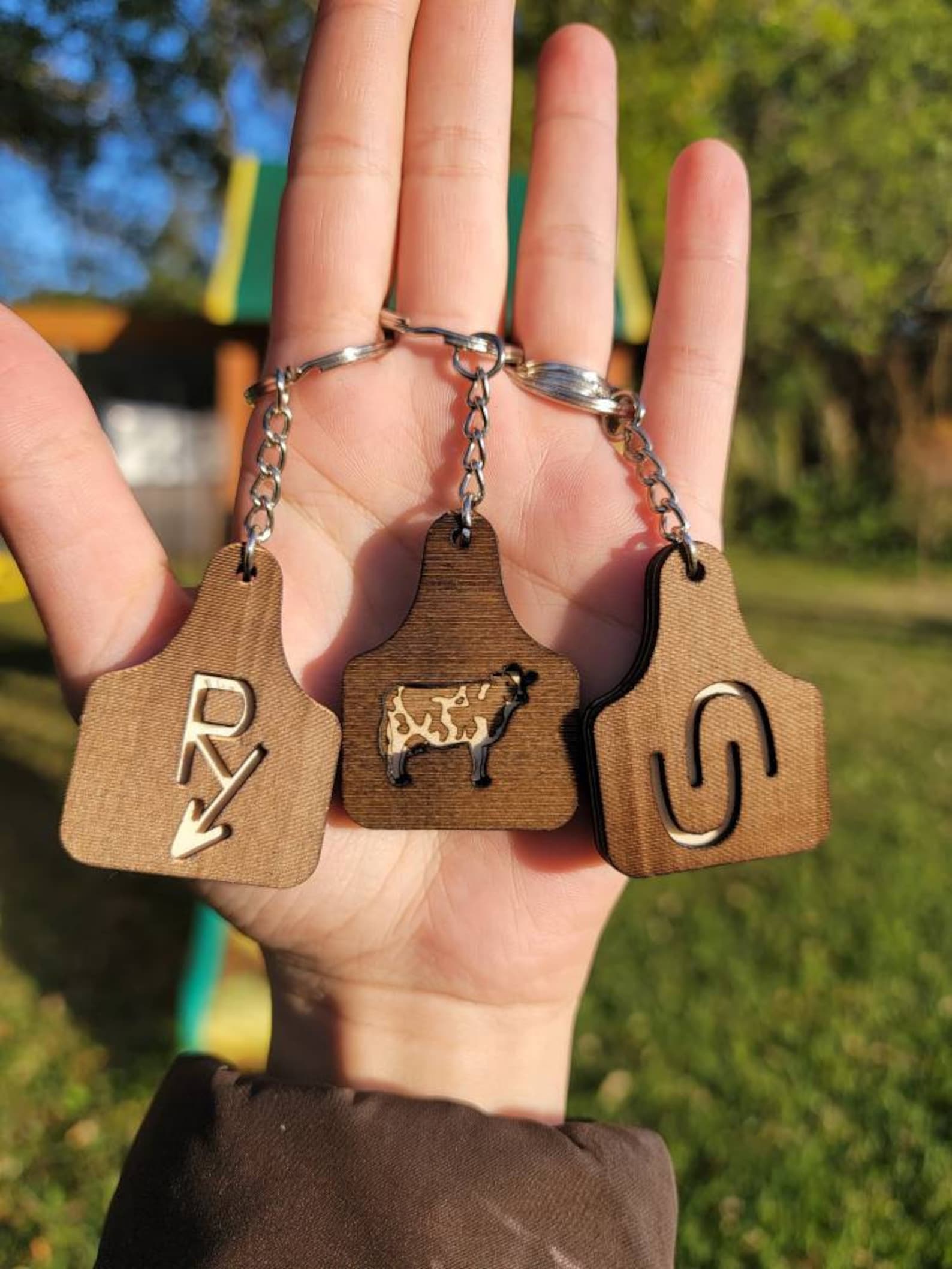 Personalized Cattle Brand Keychain - Etsy