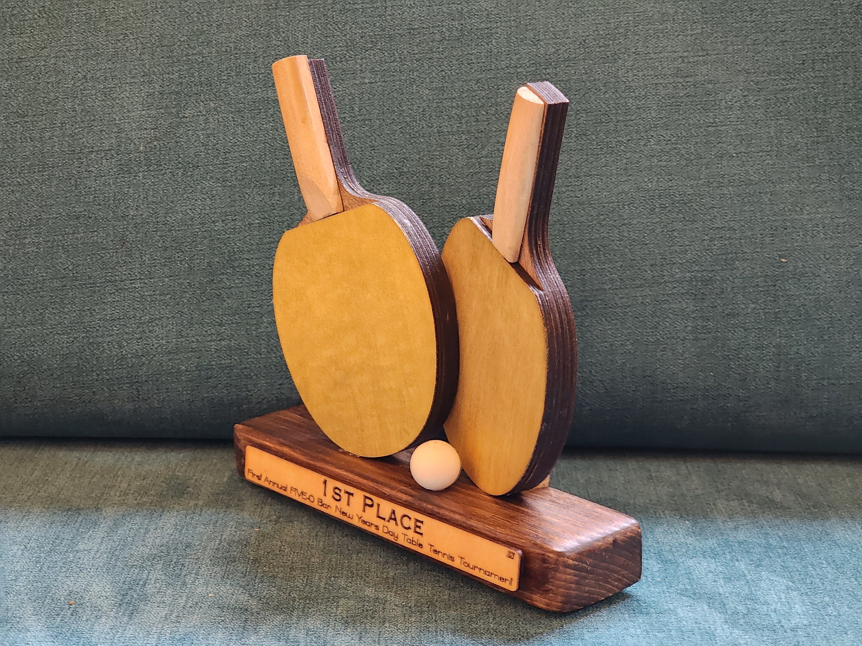 Trophy Set for Table Tennis/ping Pong (custom Text for Your Tournament ...