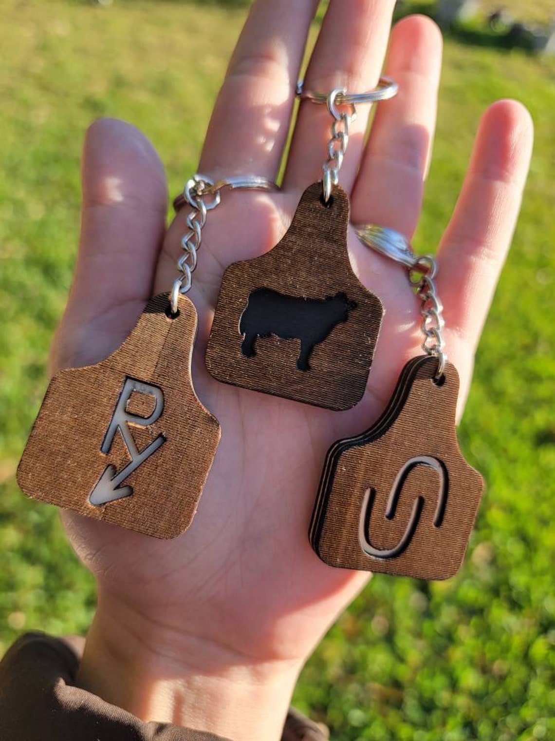 Personalized Cattle Brand Keychain - Etsy