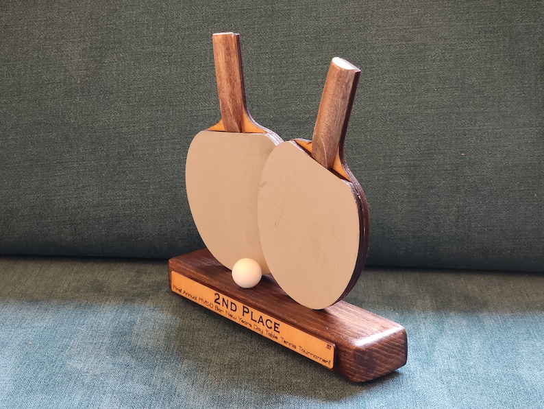 Trophy Set for Table Tennis/ping Pong (custom Text for Your Tournament ...