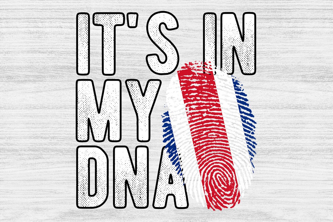 It's in My DNA Costa Rica Flag Fingerprint PNG Sublimation - Etsy