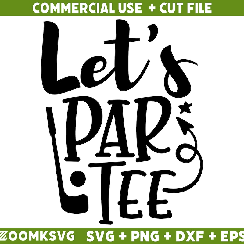 Lets Par Tee Svg - Etsy