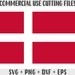 Denmark Flag SVG Original Colors, Denmark Flag Png, Commercial Use for ...