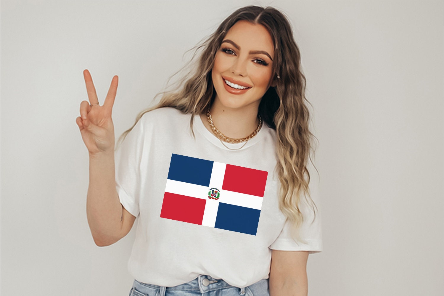 Dominican Republic Flag SVG: Original Colors, Print-on-demand (digital ...